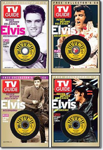 Elvis Presley TV Guide - All 4 Covers + 3" CD US magazine (295613 ...
