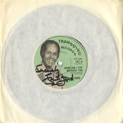 Emile Ford And The Checkmates How Can I Live Without You - Autographed ...