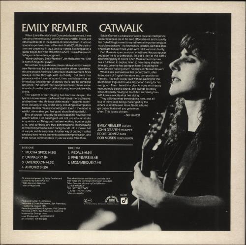Emily Remler Catwalk German vinyl LP album (LP record) (734131)