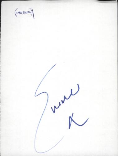 Emma Bunton Autograph UK memorabilia (714711) AUTOGRAPH