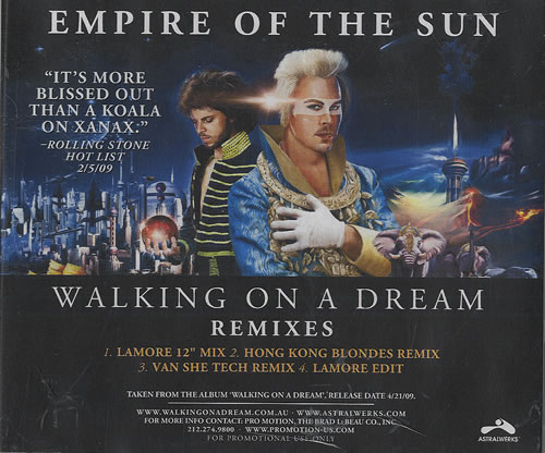 Empire Of The Sun Walking On A Dream Remixes US Promo CD-R acetate (486352)