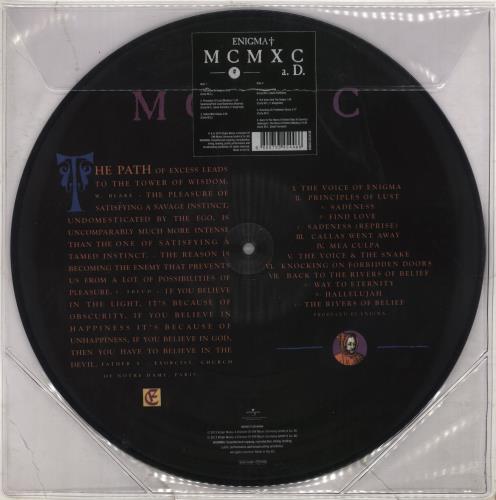 Enigma MCMXC a.D. UK picture disc LP (vinyl picture disc album) (707115)