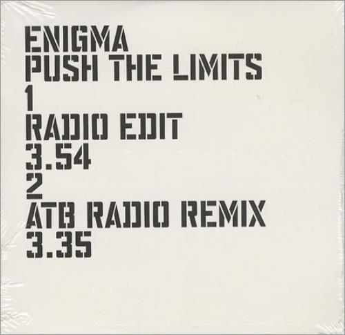 Enigma Push The Limits UK Promo CD single (CD5 / 5") (154549)