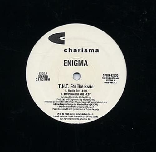 Enigma T.N.T. For The Brain US Promo 12" vinyl single (12 inch record ...