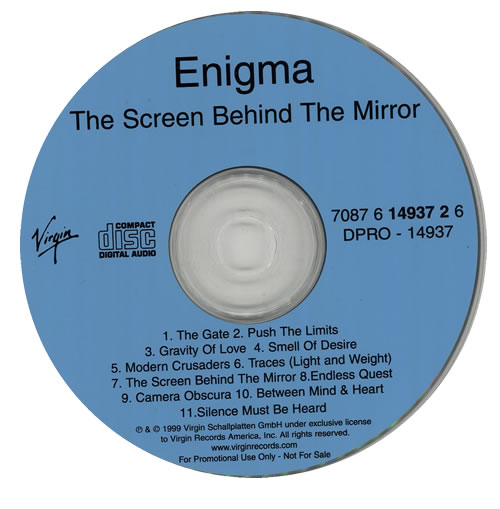 Enigma The Screen Behind The Mirror US Promo CD album (CDLP) (151160)