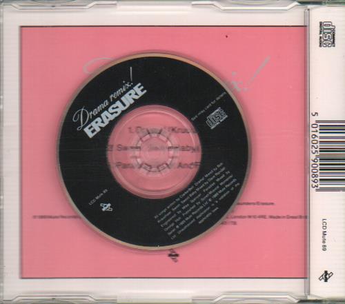 Erasure Drama - Remix! UK 3" CD single (CD3) (11573)