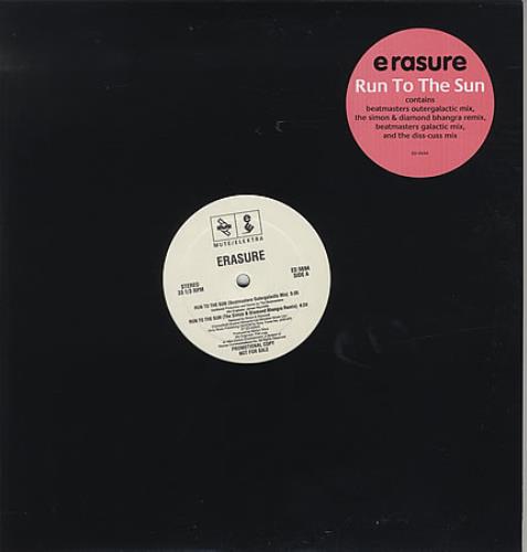 Erasure Run To The Sun US Promo 12" vinyl single (12 inch record / Maxi ...
