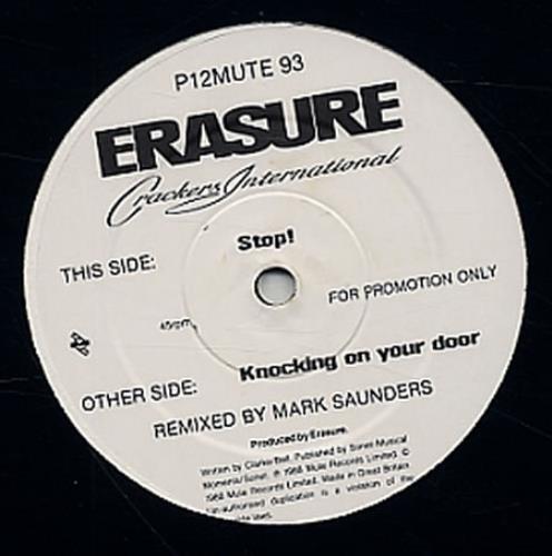 Erasure Stop UK Promo 12" vinyl single (12 inch record / Maxi-single ...