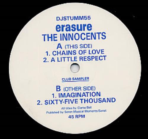 Erasure The Innocents - Club Sampler UK Promo 12" vinyl single (12 inch ...