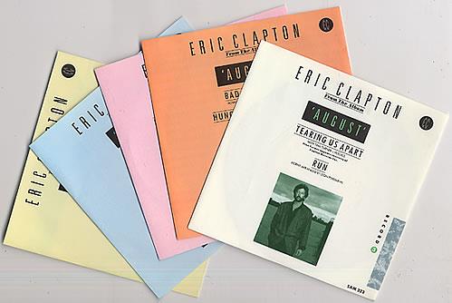 Eric Clapton August Singles Box UK Promo box set (131409)