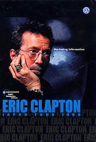 Eric Clapton Japan Tour 1999 Japanese Promo press book (261541) PRESS BOOK