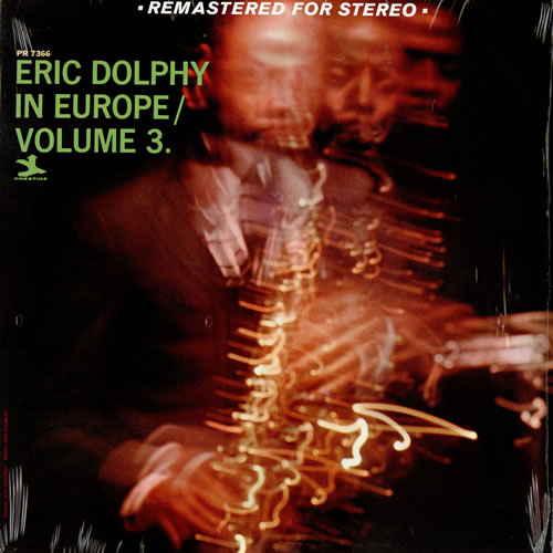 Eric Dolphy In Europe - Volume 3 US vinyl LP album (LP record) (465321)
