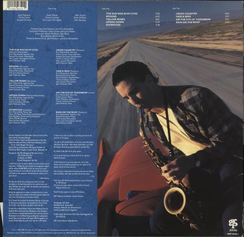 Eric Marienthal Crossroads Swiss vinyl LP album (LP record) (699930)