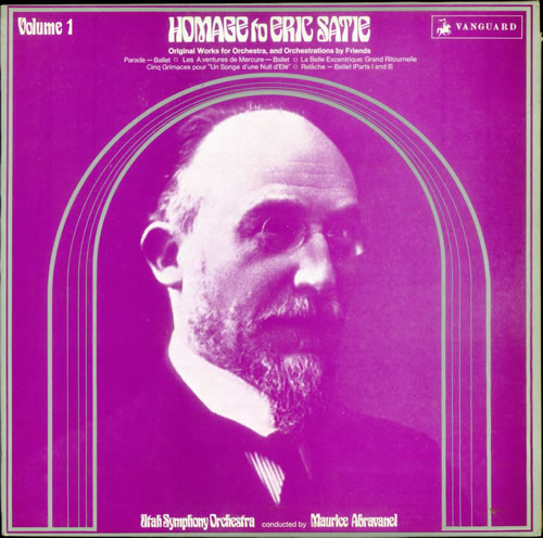 Erik Satie Homage to Eric Satie: Volume 1 UK vinyl LP album (LP record ...