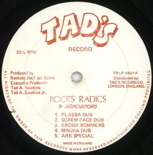 Errol 'Flabba' Holt Roots Radics Dub UK vinyl LP album (LP record) (723885)