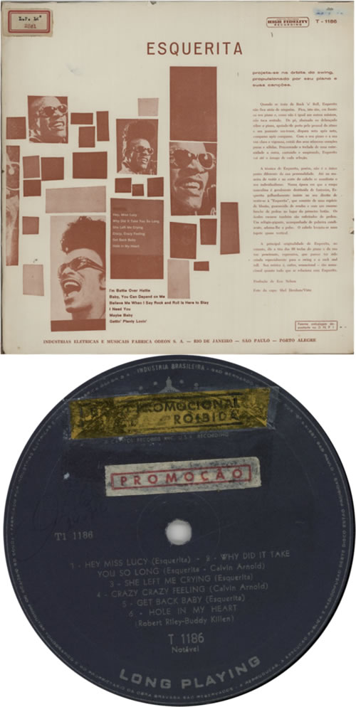 Esquerita Esquerita! - 1st - Sample Brazilian vinyl LP album (LP record) (620997)