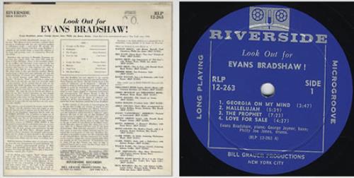 Evans Bradshaw Look Out For Evans Bradshaw! US vinyl LP album (LP record) (360987)
