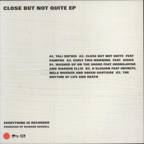 Everything Is Recorded Close But Not Quite EP UK 12" vinyl single (12 ...
