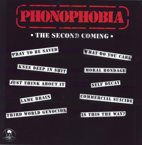 Extreme Noise Terror Phonophobia UK 12" vinyl single (12 inch record ...