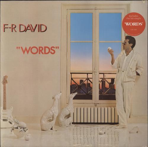 F.R. David Words - Hype Stickered Sleeve UK vinyl LP album (LP record ...