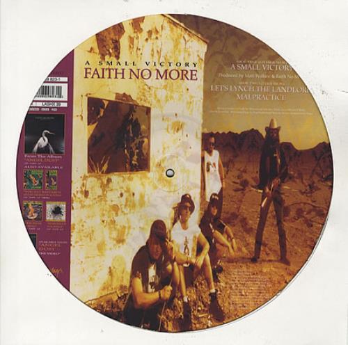 Faith No More A Small Victory UK 12" vinyl picture disc (12 inch ...