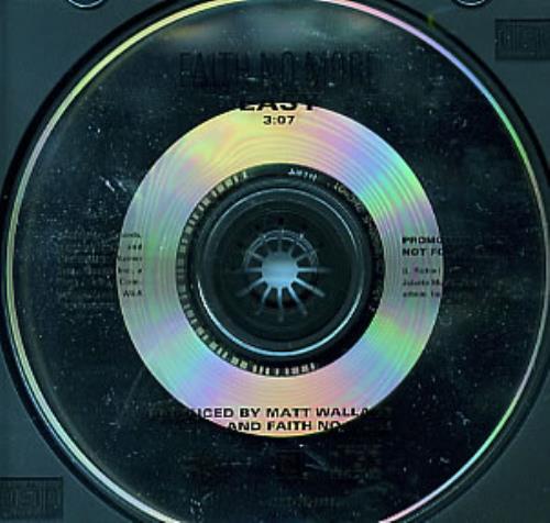 Faith No More Easy US Promo CD single (CD5 / 5") (36223)