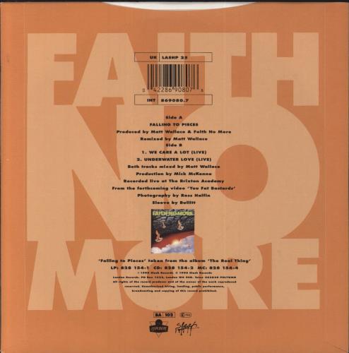 Faith No More Falling To Pieces UK 7" vinyl single (7 inch record / 45 ...