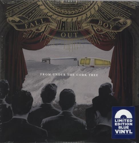 Fall Out Boy From Under The Cork Tree - Blue Vinyl - Sealed UK 2-LP vinyl record set (Double LP ...