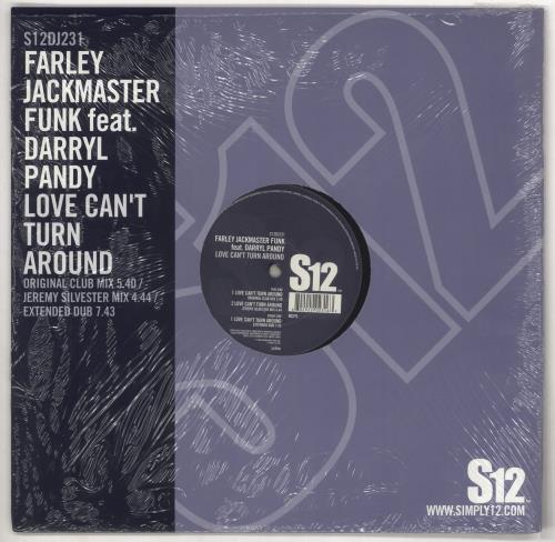 Farley Jackmaster Funk Love Can't Turn Around UK 12" vinyl single (12 ...