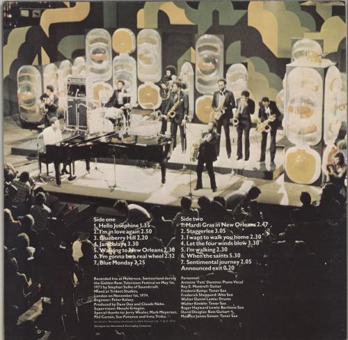 Fats Domino Hello Josephine Live At Montreux UK vinyl LP album (LP ...