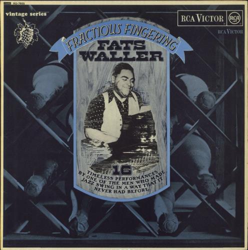 Fats Waller Fractious Fingering UK vinyl LP album (LP record) (331446)