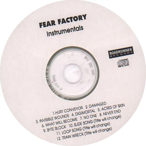 Fear Factory Instrumentals US Promo CD-R acetate (229785)