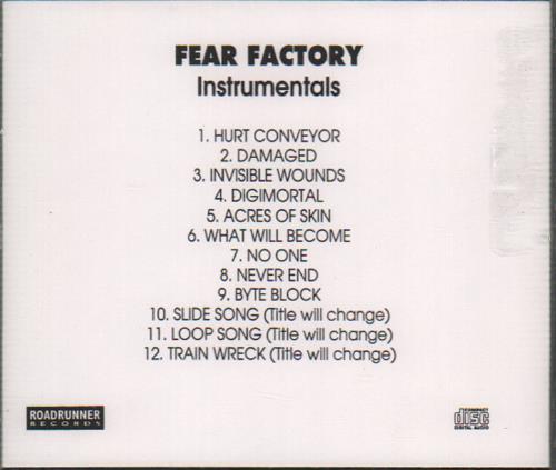 Fear Factory Instrumentals US Promo CD-R acetate (229785)