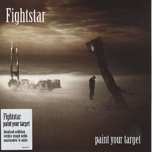 Fightstar Paint Your Target - White Vinyl UK 7" vinyl single (7 inch ...
