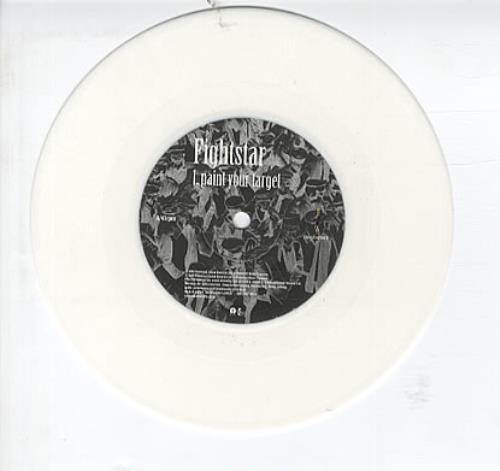 Fightstar Paint Your Target - White Vinyl UK 7" vinyl single (7 inch ...