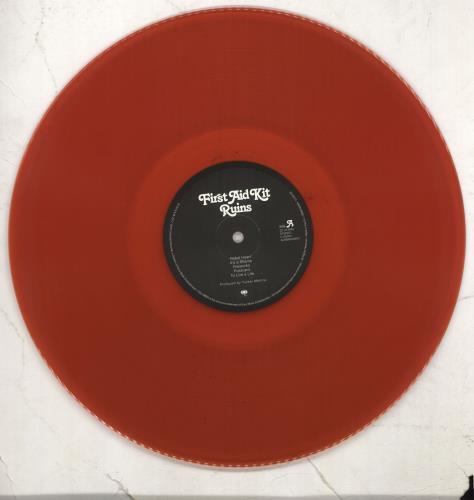 First Aid Kit Ruins - Red Vinyl UK vinyl LP album (LP record) (707153)