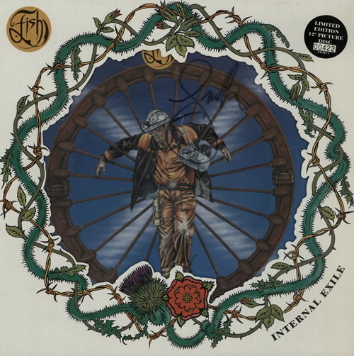 Fish Internal Exile - Autographed UK 12" vinyl picture disc (12 inch ...