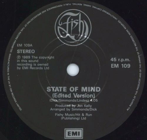 Fish State Of Mind - NFS Stickered UK Promo 7" vinyl single (7 inch ...