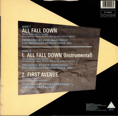 Five Star All Fall Down UK 12" vinyl single (12 inch record / Maxi ...