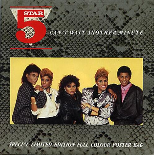 Five Star Can't Wait Another Minute + poster sleeve UK 7" vinyl single (7 inch record / 45) (296156)