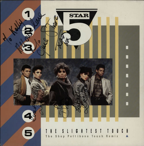 Five Star The Slightest Touch - Autographed UK 12" vinyl single (12 ...