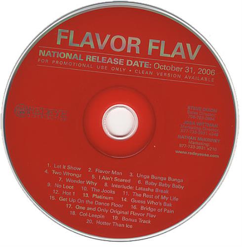 Flavor Flav Flavor Flav US Promo CD album (CDLP) (387492)