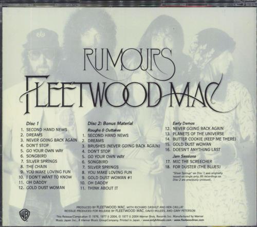 Fleetwood Mac Rumours - Expanded Edition Japanese 2 CD album set ...