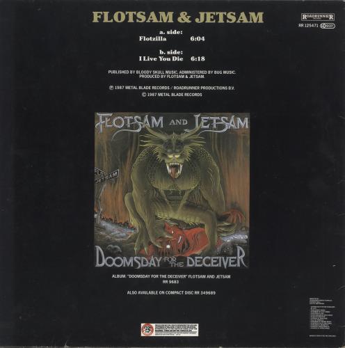 Flotsam And Jetsam Flotzilla Dutch 12" vinyl single (12 inch record ...