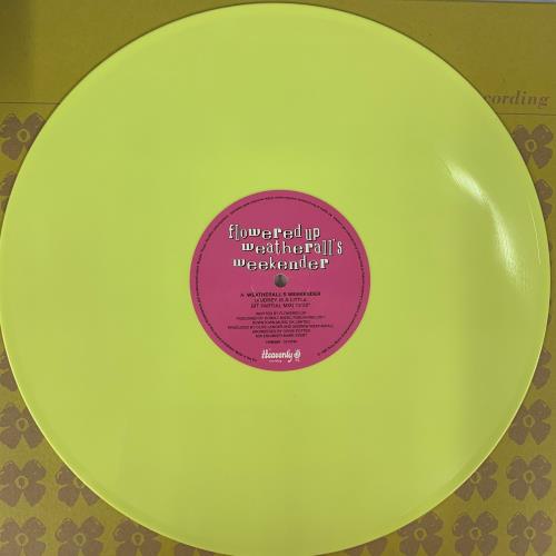 Flowered Up Weatherall's Weekender - Lemon Yellow Vinyl UK 12" vinyl ...
