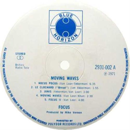 Focus Moving Waves - 1st UK vinyl LP album (LP record) (62797)