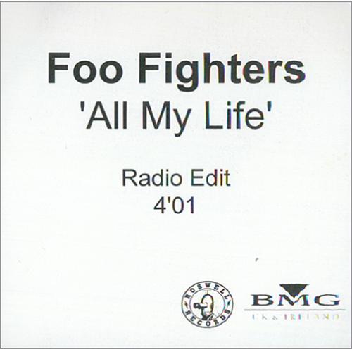 Foo Fighters All My Life UK Promo CD-R acetate (224106)