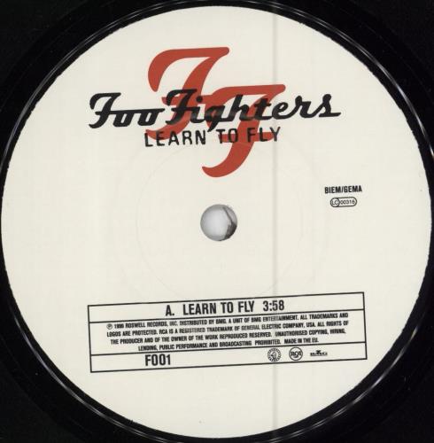 Foo Fighters Learn To Fly UK 7" vinyl single (7 inch record / 45) (265246)