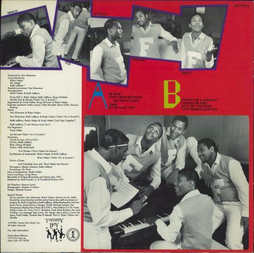 Force M.D.'s Love Letters UK vinyl LP album (LP record) (789473)