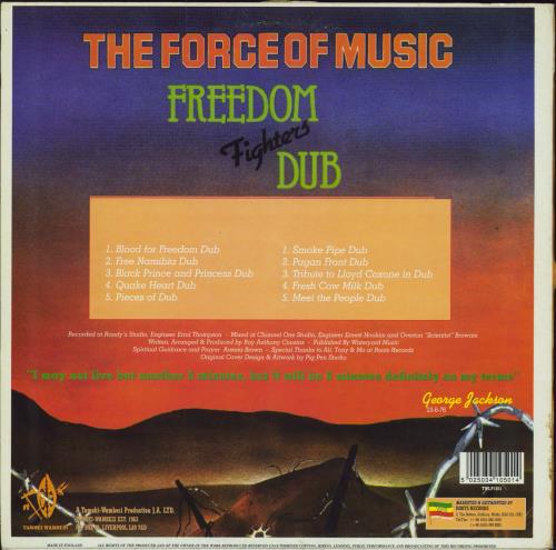 Force Of Music Freedom Fighters Dub UK vinyl LP album (LP record) (790708)